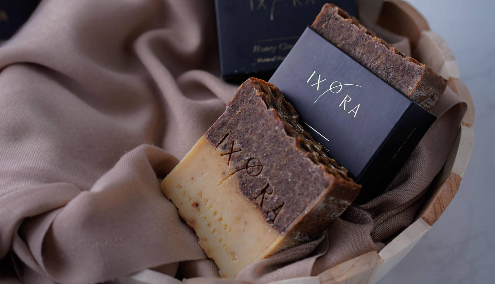 Turkish Natural Handmade Soap inside wool loofah – Ixora Organic Skincare